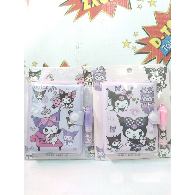 Jual Buku Diary Notes Book Kuromi and Pen Mini | Shopee Indonesia