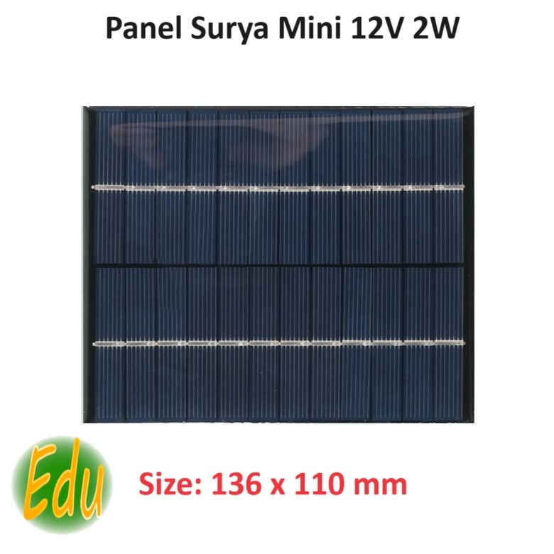 Jual Panel Surya / Solar Cell 12V 2W DIY Generator Listrik Mini Tenaga ...