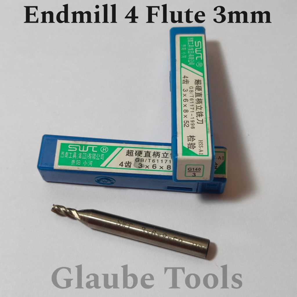 Jual Endmill 3mm-Mata Bor-Mata Milling-4Flute Mata endmill 3.0mm ...