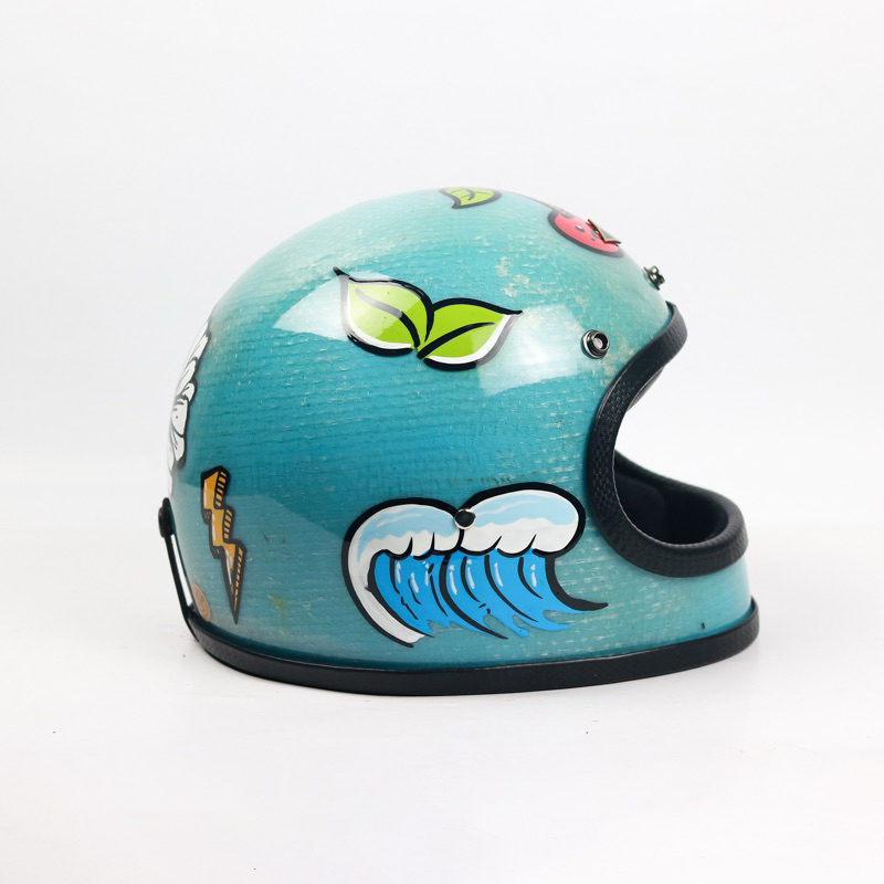 Jual HELM KUSTOM MINI GRINGO MODEL RAW | Shopee Indonesia