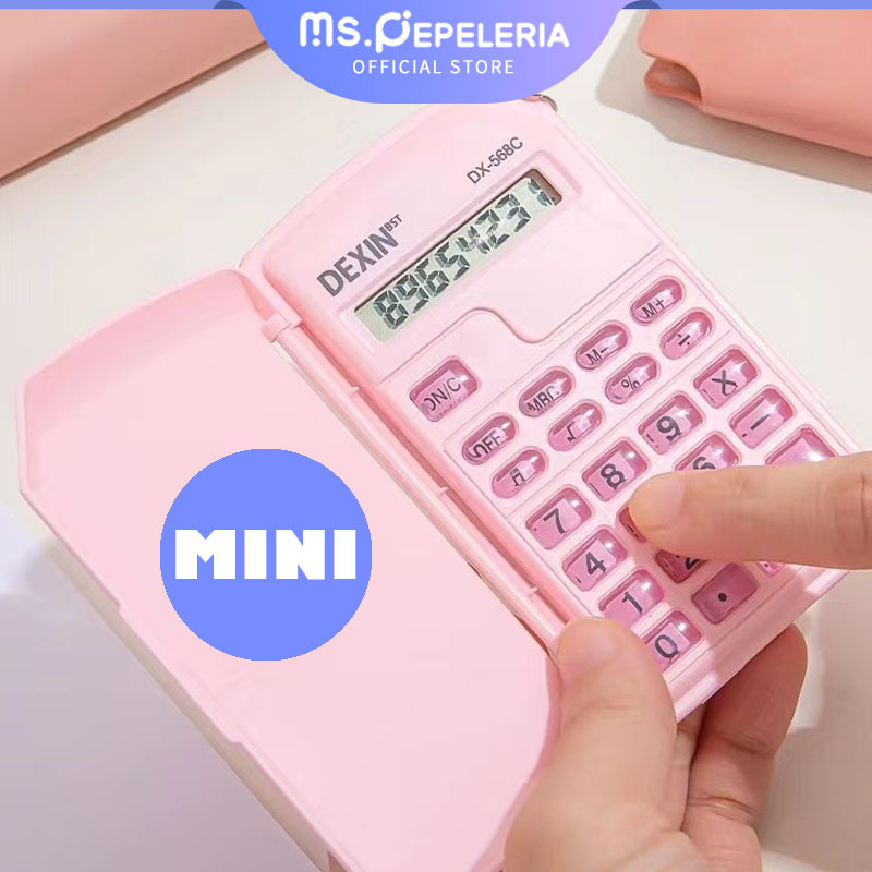 Jual calculator mini/Kalkulator tutup yang dapat dilipat/ALKULATOR MINIMALIS 8 DIGIT SEKOLAH ...