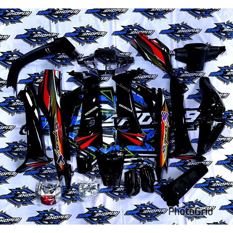 Jual FULL BODY HALUS KASAR SUPRA X OLD / LAMA HITAM PLUS STRIPING ...