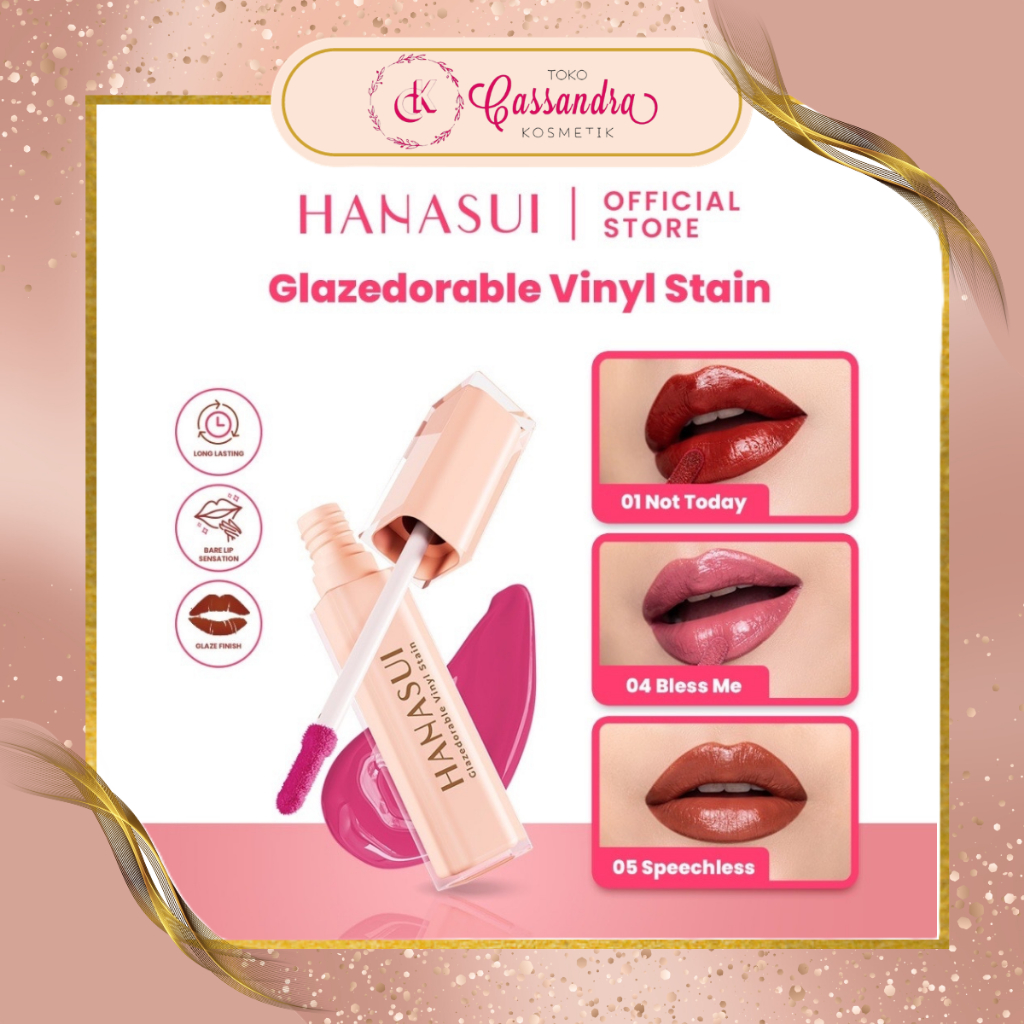 Jual HANASUI GLAZEDORABLE VINYL STAIN | Shopee Indonesia