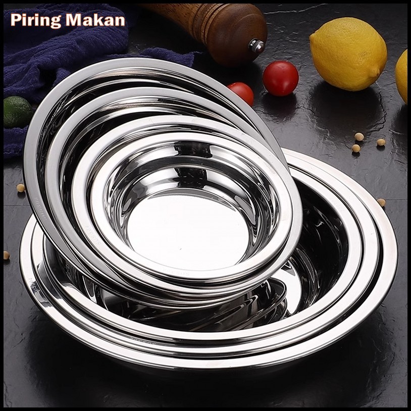 Jual Piring Stainless Steel, Piring Bundar, Piring Makan, Piring Sayur ...