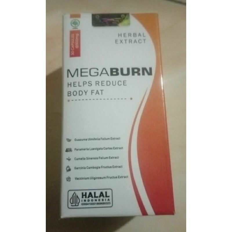 Jual Megaburn Helps Reduce Body Fat Obat Pelangsing Diet Badan Isi 30 ...