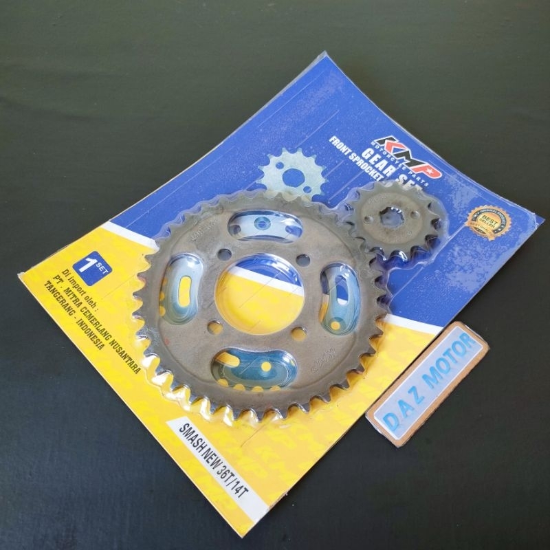 Jual GIR GEAR SET DEPAN PLUS BELAKANG 14/36T SMASH 110 SMASH R NEW SHOGUN 110 SHOGUN 125 ARASHI ...