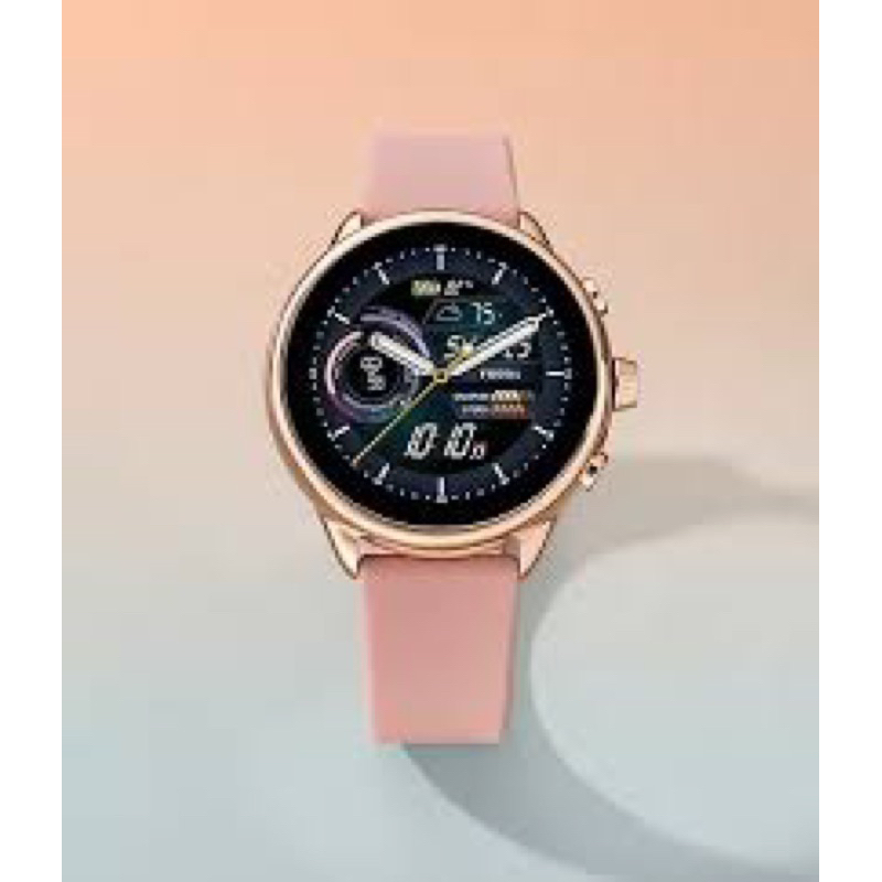 Jual jam smart watch fossil gen 6 rubber pink | Shopee Indonesia