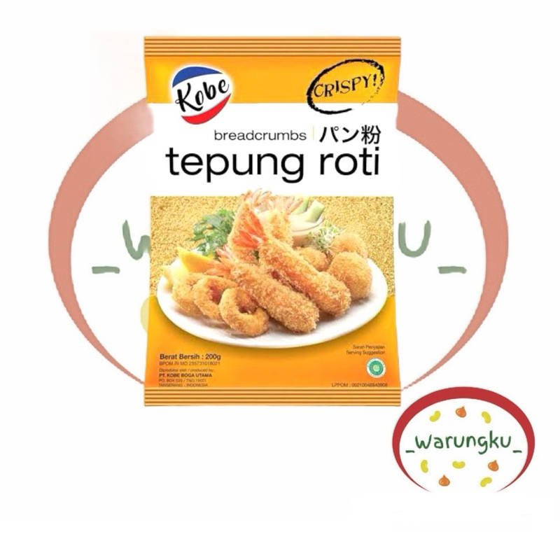 Jual KOBE Tepung ROTI 200gr RENYAH Premium Gorengan Tempura | Shopee ...
