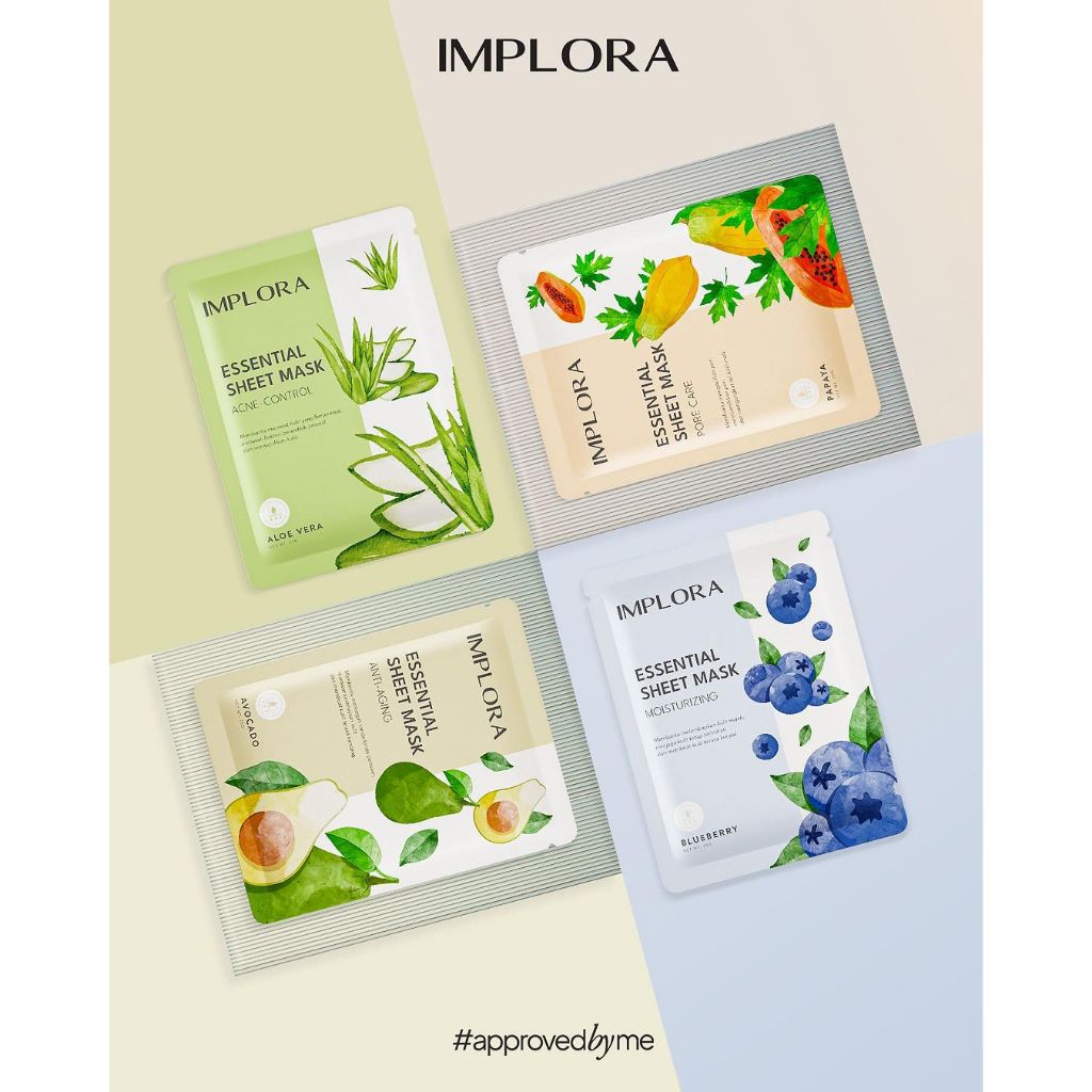 Jual Implora Essential Sheet Mask 25gr | Shopee Indonesia