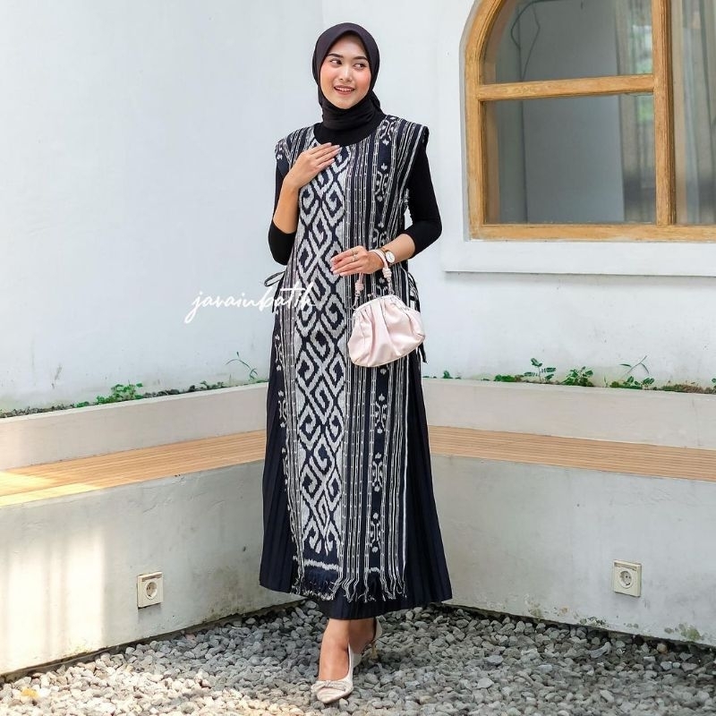 Jual Vest Tenun - Rompi Tenun Etnik Toraja Grey Four K578 | Shopee Indonesia