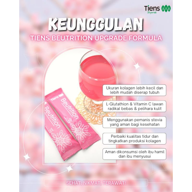 Jual Minuman collagen nutrisi kulit Beutrition drink tiens ISI 15 ...