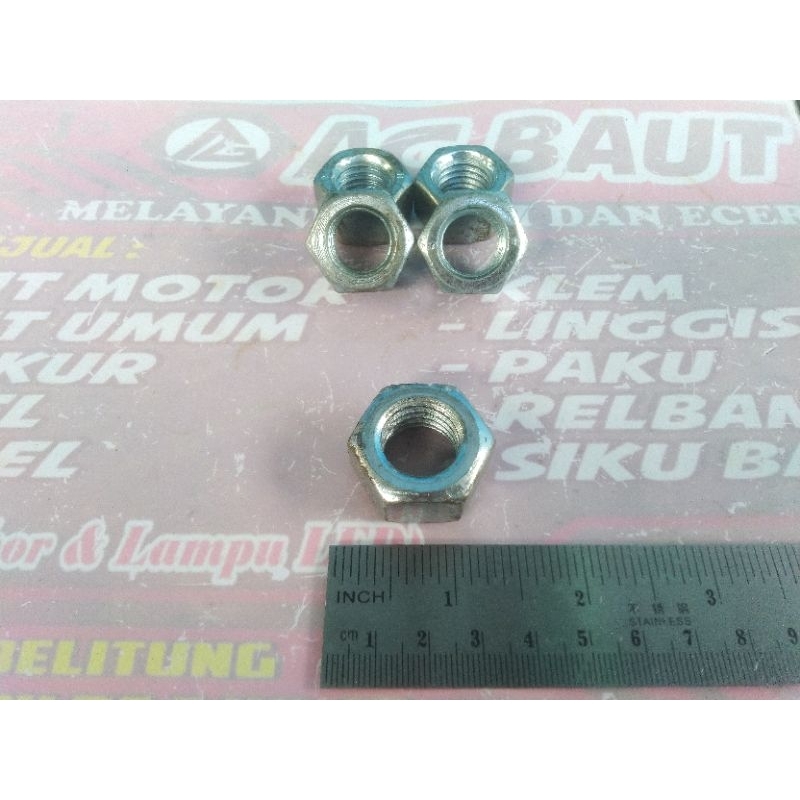 Jual Mur M18 x 2.50 / Mur Besi Galvanis Putih Nut Only Hexagon 18mm ...