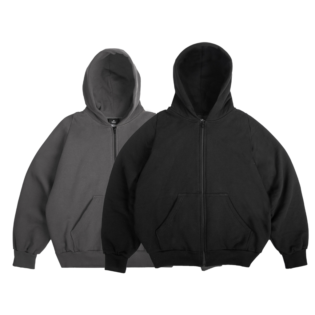 Jual Raglan Zipper Boxy Hoodie by Money Alter - Zipper Hoodie Bahan ...