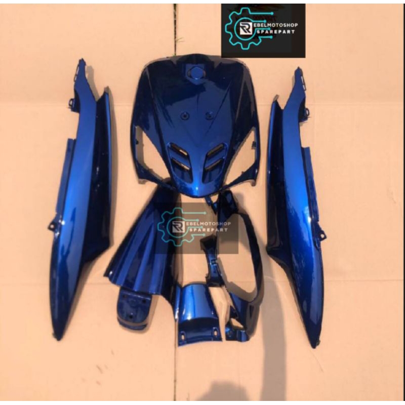 Jual Cover full body halus Yamaha mio Sporty moonlight blue | Shopee ...