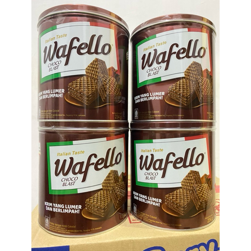 Jual ROMA WAFELLO ITALIAN TASTES KEMASAN KALENG 234gr/ WAFELLO BUTER ...