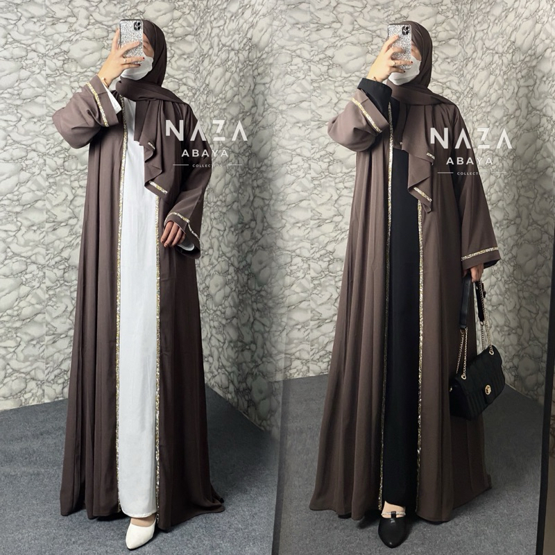 Jual AISYAH ABAYA OUTER || sudah satu set pashmina, inner dan outer ...
