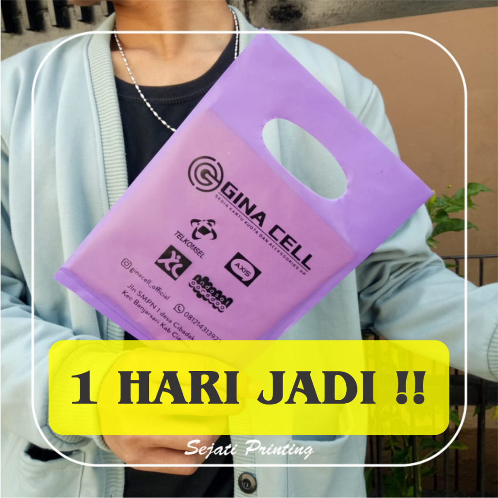 Jual Plastik Sablon Plong HD ukuran 15x22 FREE DESIGN bisa COD | Shopee ...