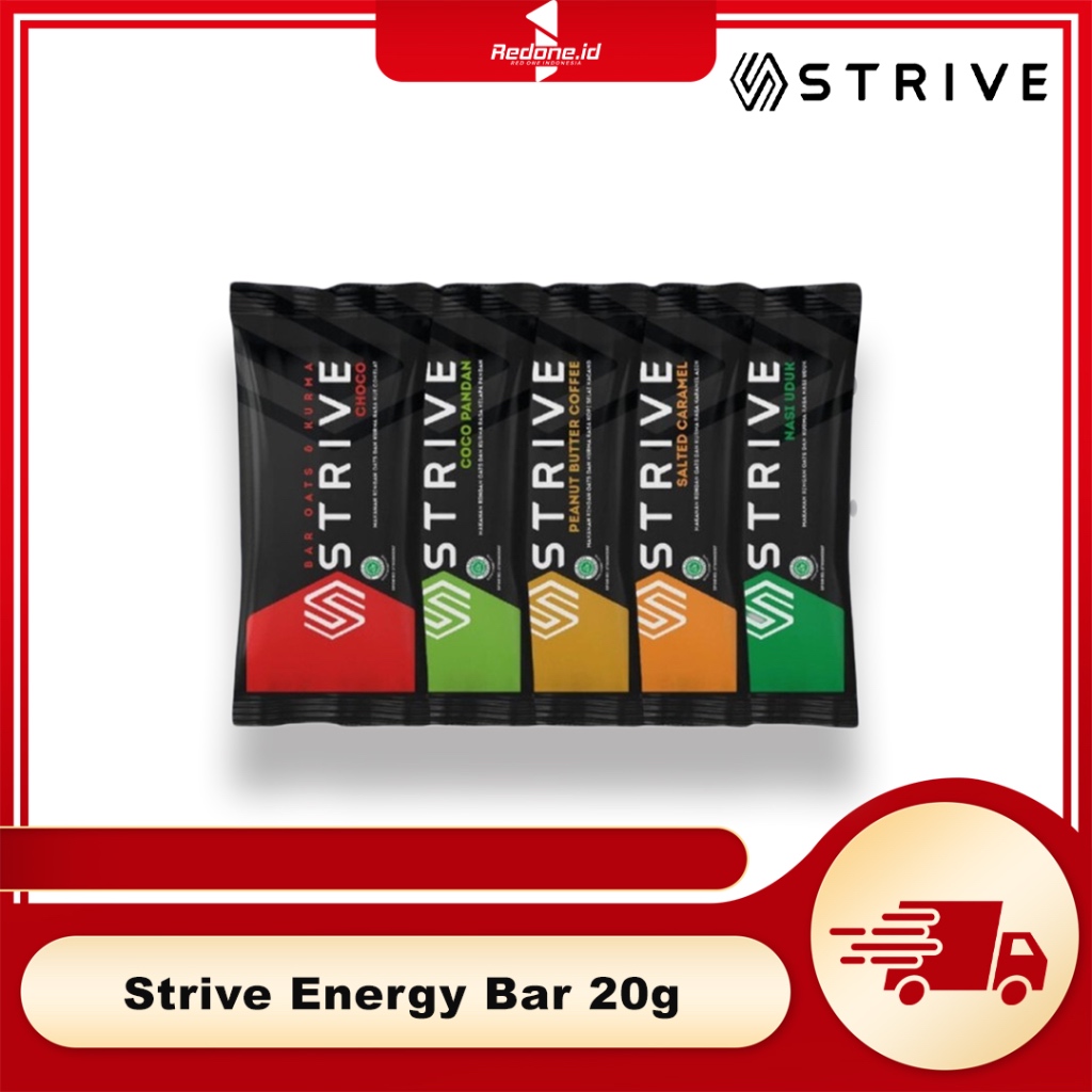 Jual Strive Energy Bar 20g - Suplemen Olahraga BPOM Halal | Shopee ...