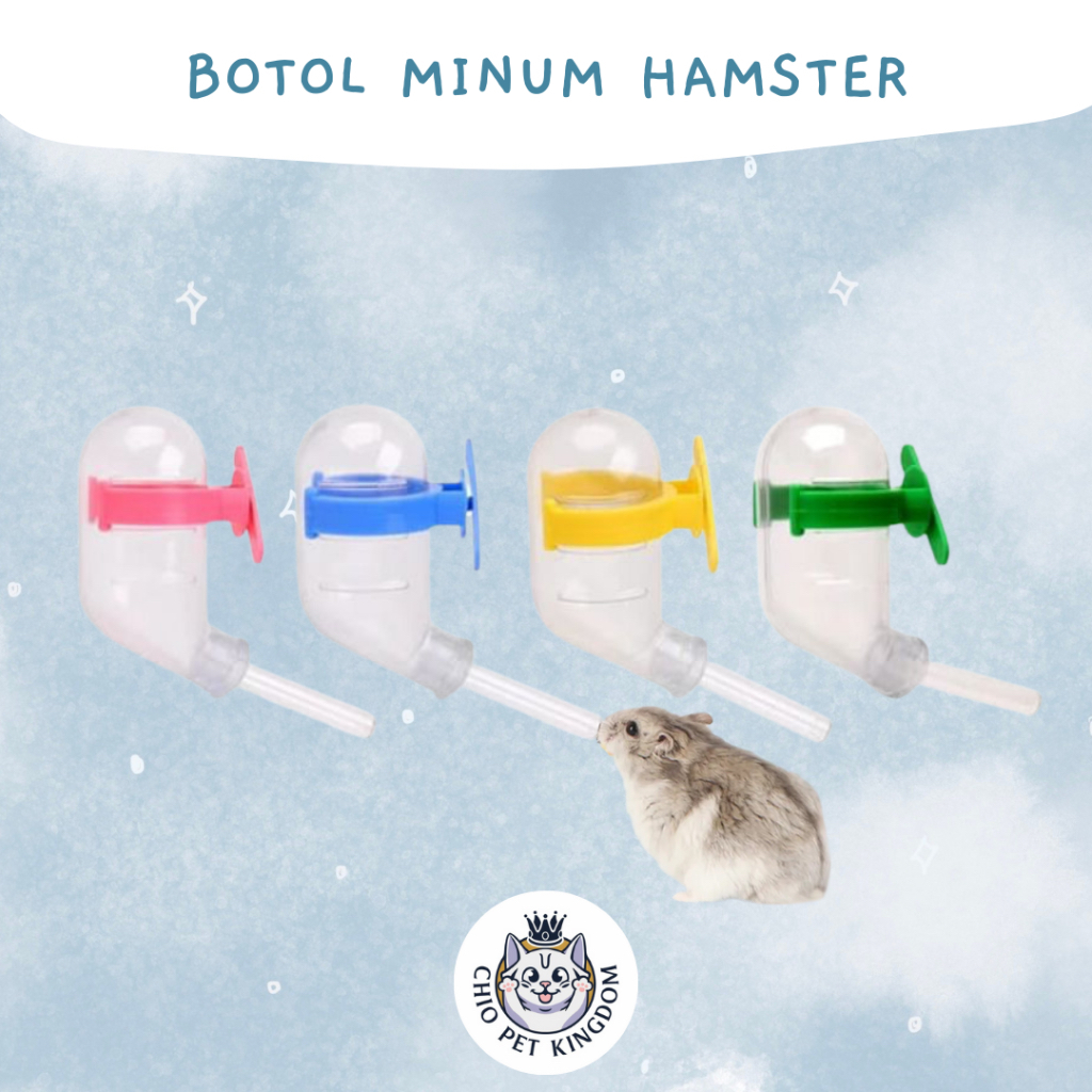 Jual Botol Minum Dot Hamster Landak Mini Marmut Sugar Glider / Tempat Minum Hamster 60 ml ...
