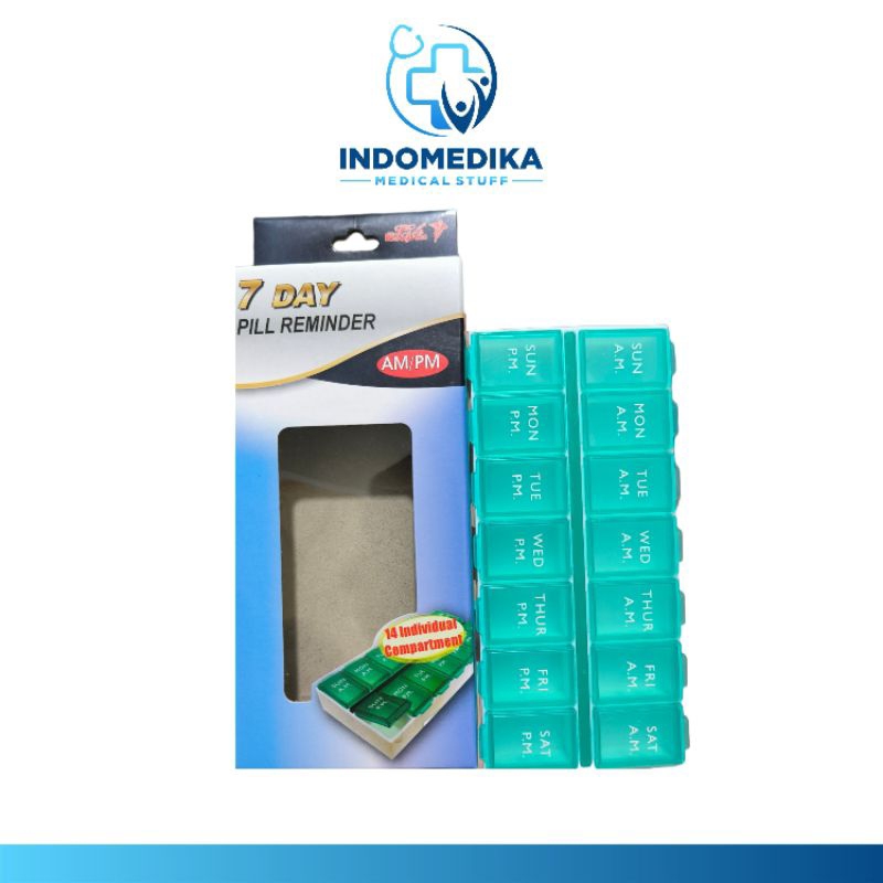 Jual Pill Reminder 7 Day (AM/PM)/ Tempat pengingat obat ( siang malam ...