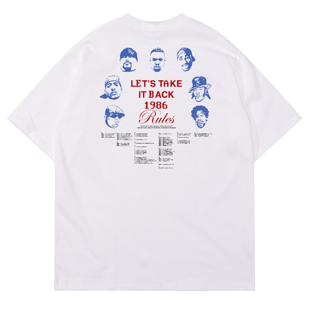 Jual SUNDAYROSE T-Shirt Oversize Kaos Rules White | Shopee Indonesia
