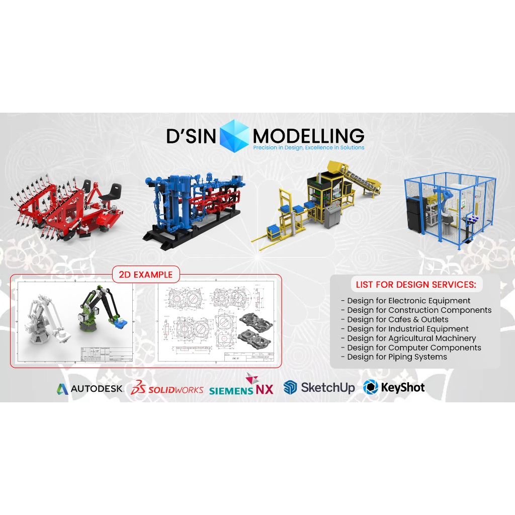 Jual Jasa Desain 3D&2D Modelling Presisi | Shopee Indonesia
