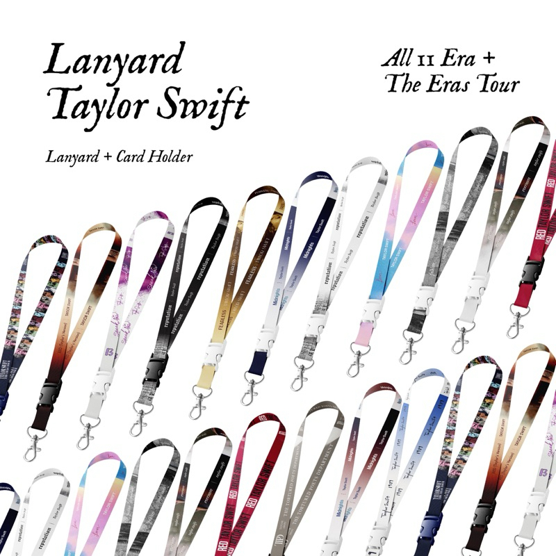 Jual Lanyard Taylor Swift - Semua Varian All Era | Merchandise Taylor ...
