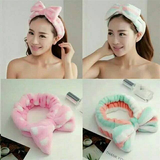 Jual BANDANA BULU PITA - HEADBAND BANDO KEPALA FACIAL MANDI | Shopee ...
