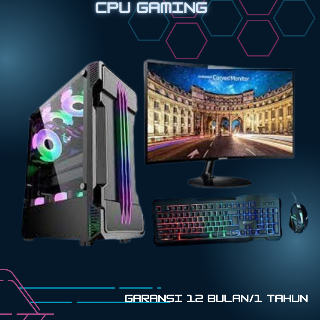 Jual PC GAMING INTEL I3 10105F RAM 16GB HDD 500GB SSD 128GB VGA GTX ...