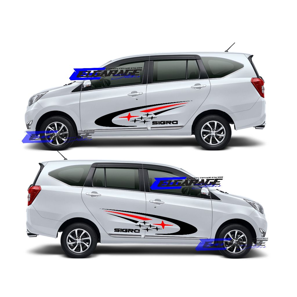 Jual sticker mobi sigracuting body mobil sigra calya all new tipe mobil ...
