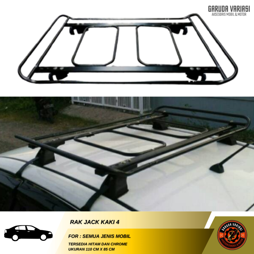 Jual Rak Atas Mobil Roofrack Kargo Rack Jack Kaki 4 | Shopee Indonesia