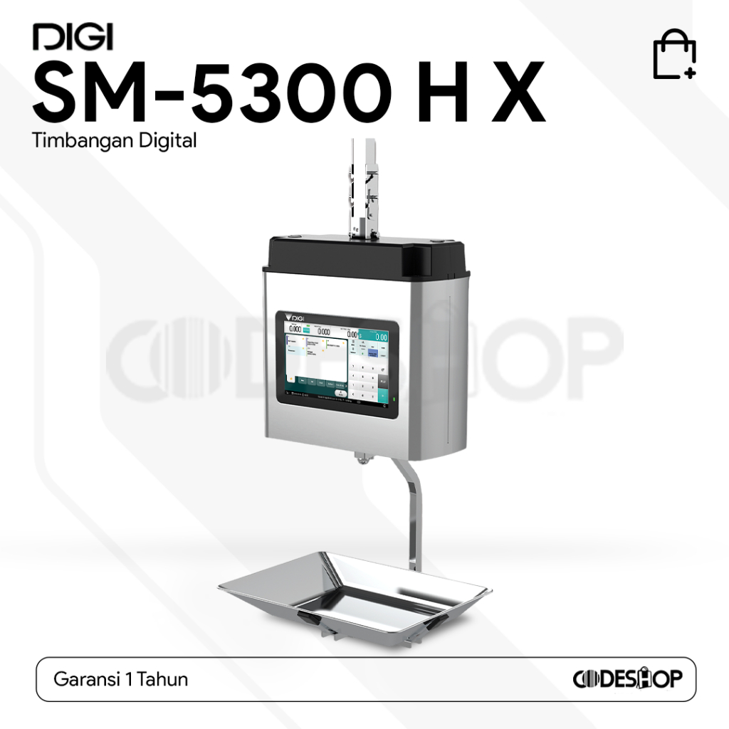 Jual Digi Timbangan 30 kg Digital SM-5300 H X Gantungan Cetak Label ...