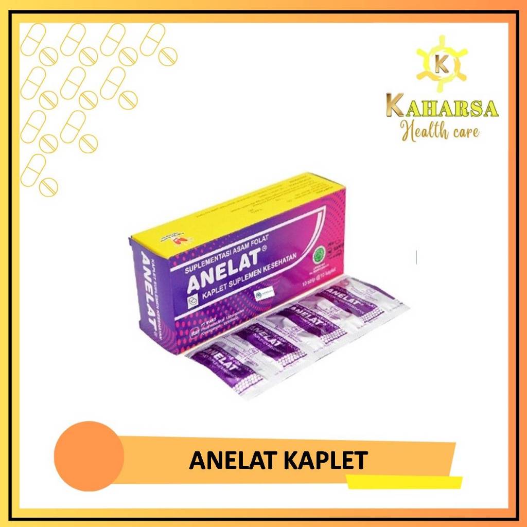 Jual ANELAT ASAM FOLAT 100 Kapsul 1000mcg isi 100 Tablet Folic Acid ...