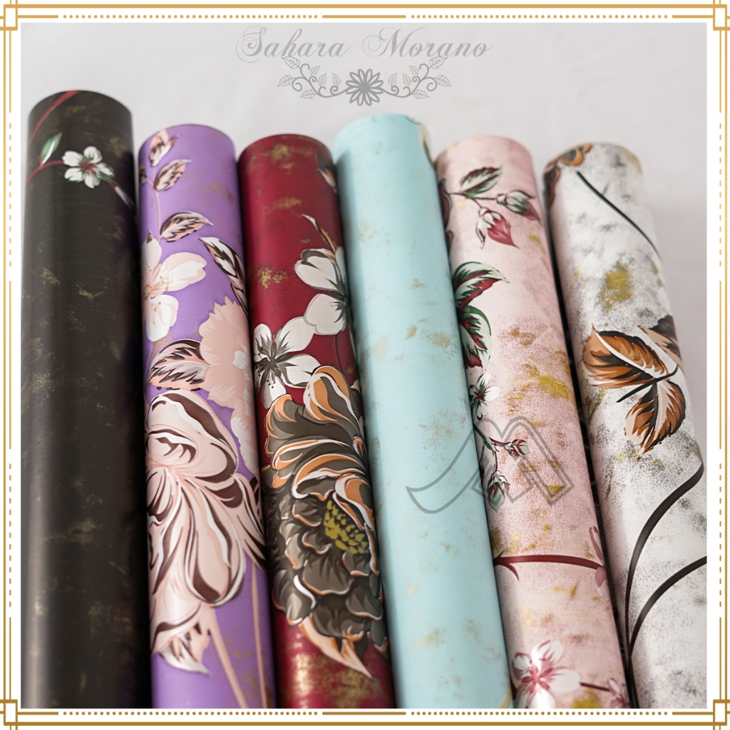Jual [ 5 PCS ] Flower Wrapping Kertas Bunga Motif batik Bunga ...