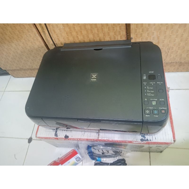 Jual JUAL PRINTER LIKE NEW MURAH PRINT SCAN COPY CANON MP287 CARTRIDGE ...