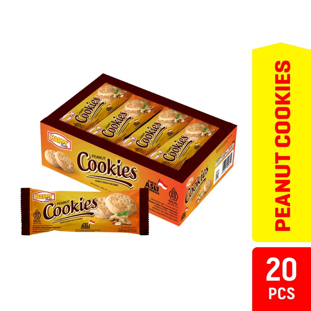 Jual Happy Time Cookies Kacang (Isi 20 Pcs) | Shopee Indonesia