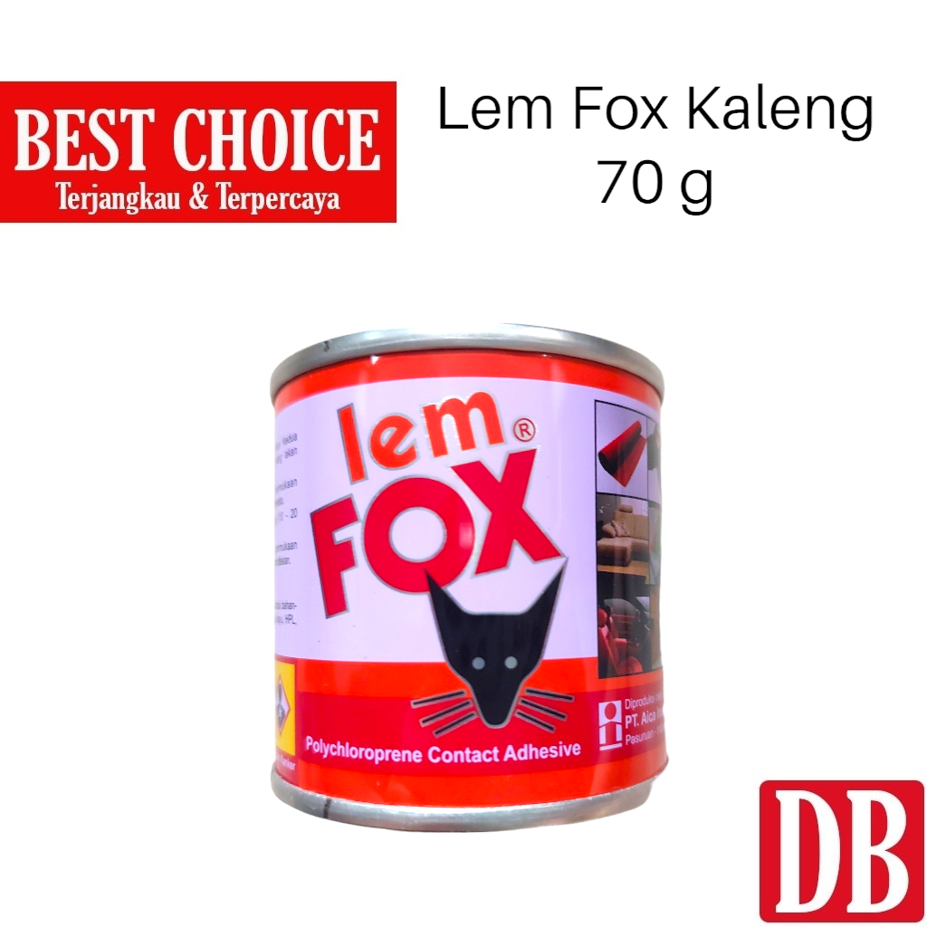Jual Lem Fox / Lem Kuning / Lem Kayu Kaleng FOX 70gr | Shopee Indonesia