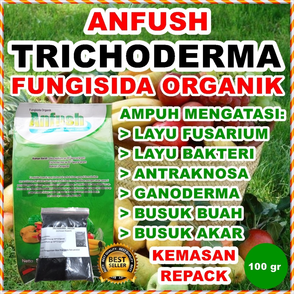Jual Anfush 100 gr Repack Tricoderma Gliocladium SP Fungisida Organik Pupuk Pestisida Hayati ...