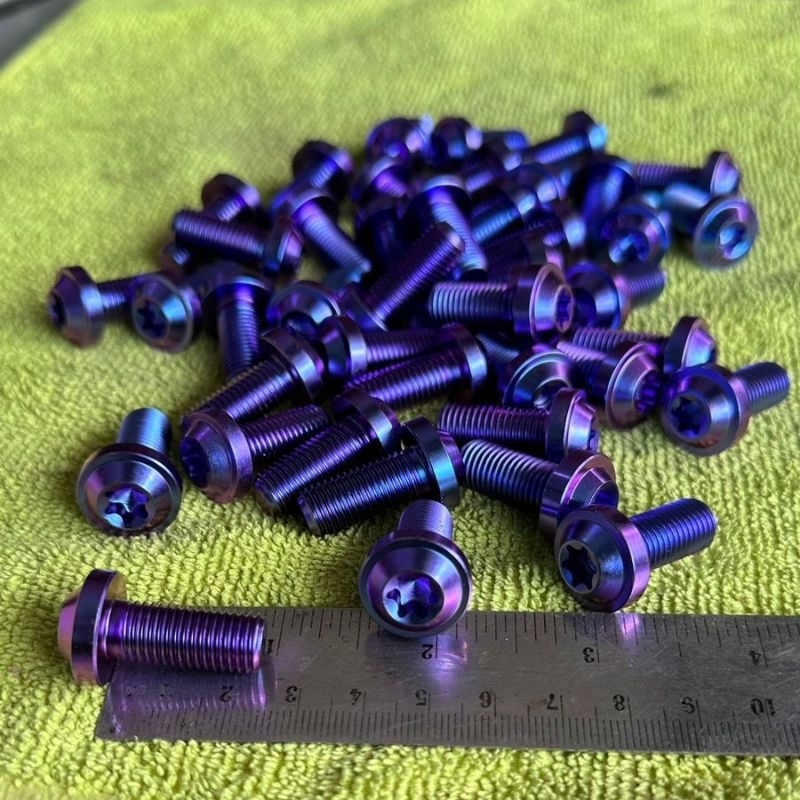 Jual Baut Titanium GR5 Ukuran M10x25 Drat 14 | Shopee Indonesia