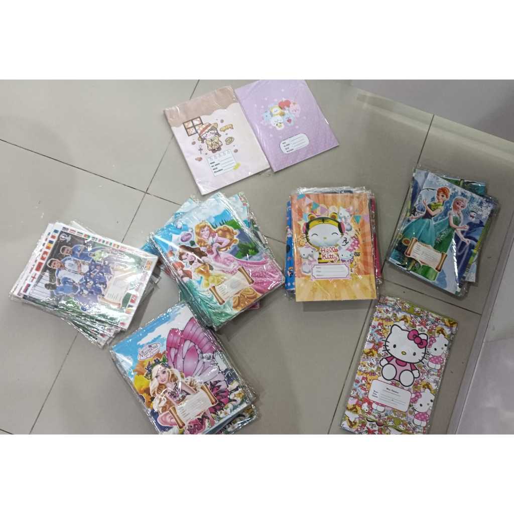 Jual [1PAK] 20 LEMBAR SAMPUL BUKU FANCY KARAKTER MOMO GIRL KWARTO BOXY ...