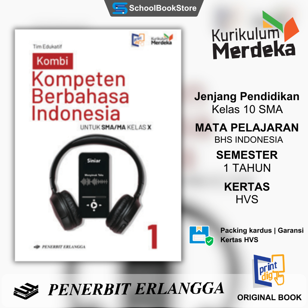 Jual Buku Paket Bahasa Indonesia KELAS 10 X SMA KURIKULUM MERDEKA Buku Sekolah Mata Pelajaran ...