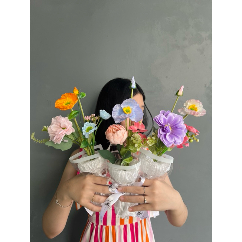 Jual PETITE WRINKLE BOUQUET / MINI BOUQUET / BOUQUET ARTIFICIAL / BUKET ...
