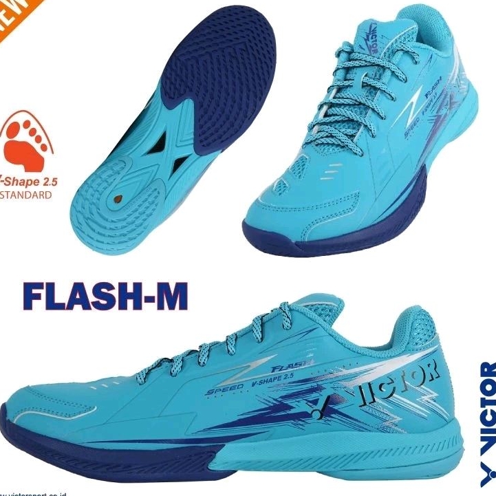 Jual sepatu Victor Flash M blue light | Shopee Indonesia