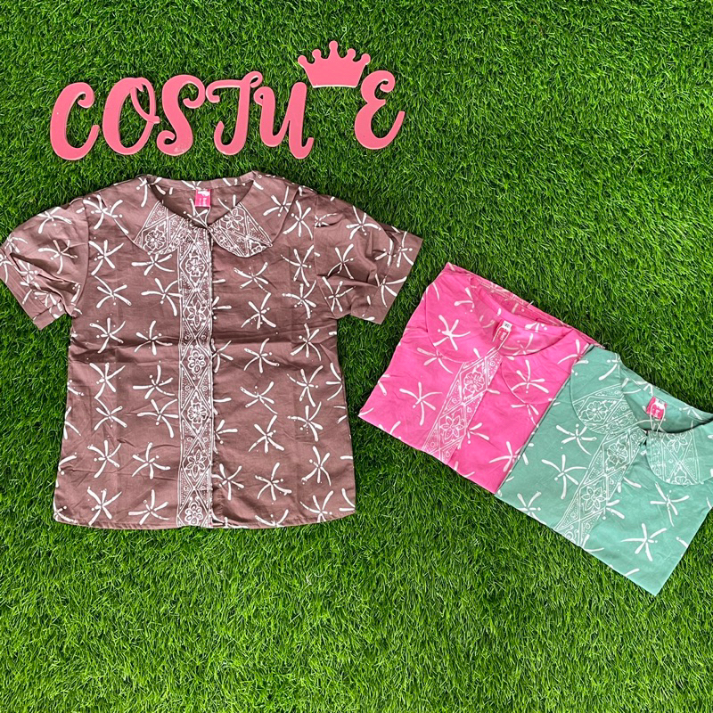 Jual Batik Costume Blus Batik Anak Capung Batik Cap Premium Bahan Katun ...