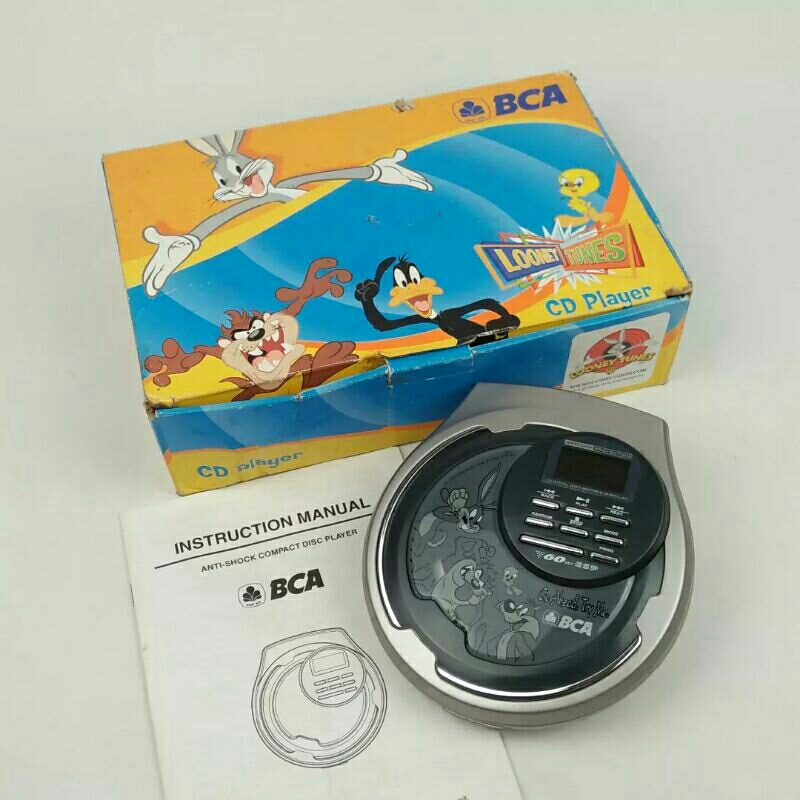 Jual DISCMAN CD PLAYER BCA LOONEY TUNES (GREY) | Shopee Indonesia