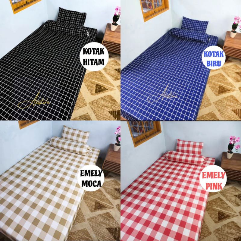 Jual SPREI SINGLE | SPREI HOMEMADE | SPREI AESTHETIC | sprei kotak ...