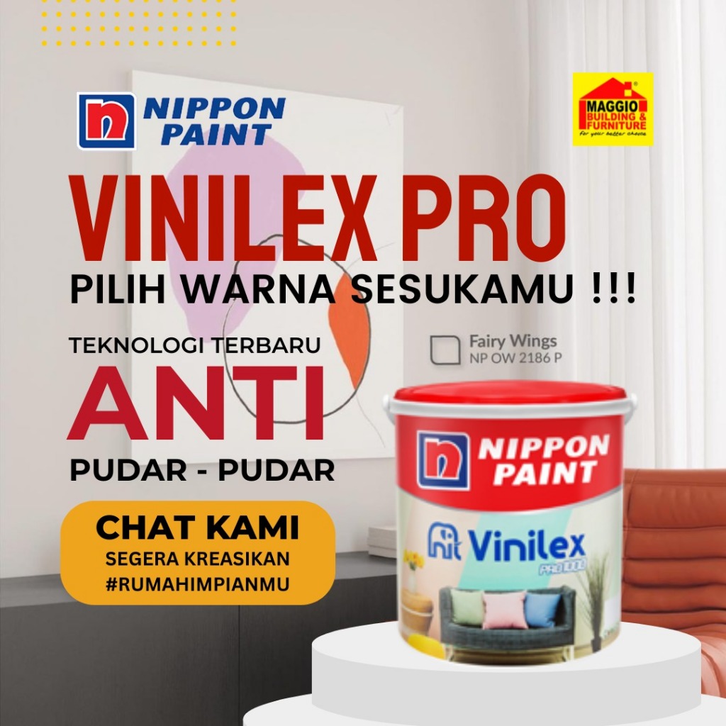 Jual CAT TEMBOK VINILEX 5KG - CAT TEMBOK INTERIOR - VINILEX PRO 1000 ...