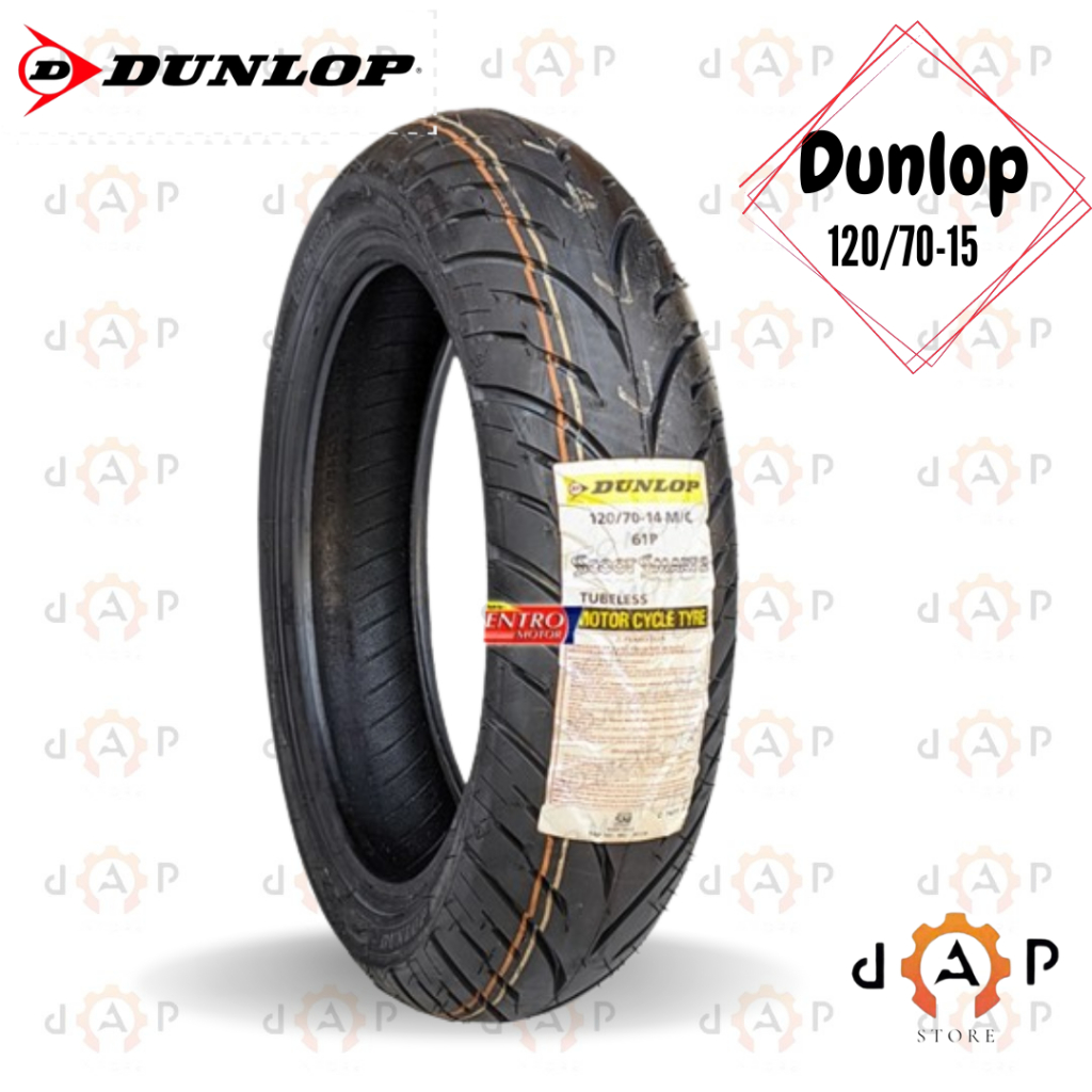 Jual BAN MOTOR XMAX RING 15 // DUNLOP SCOOT SMART 2F 120/70-15 TUBELESS ...