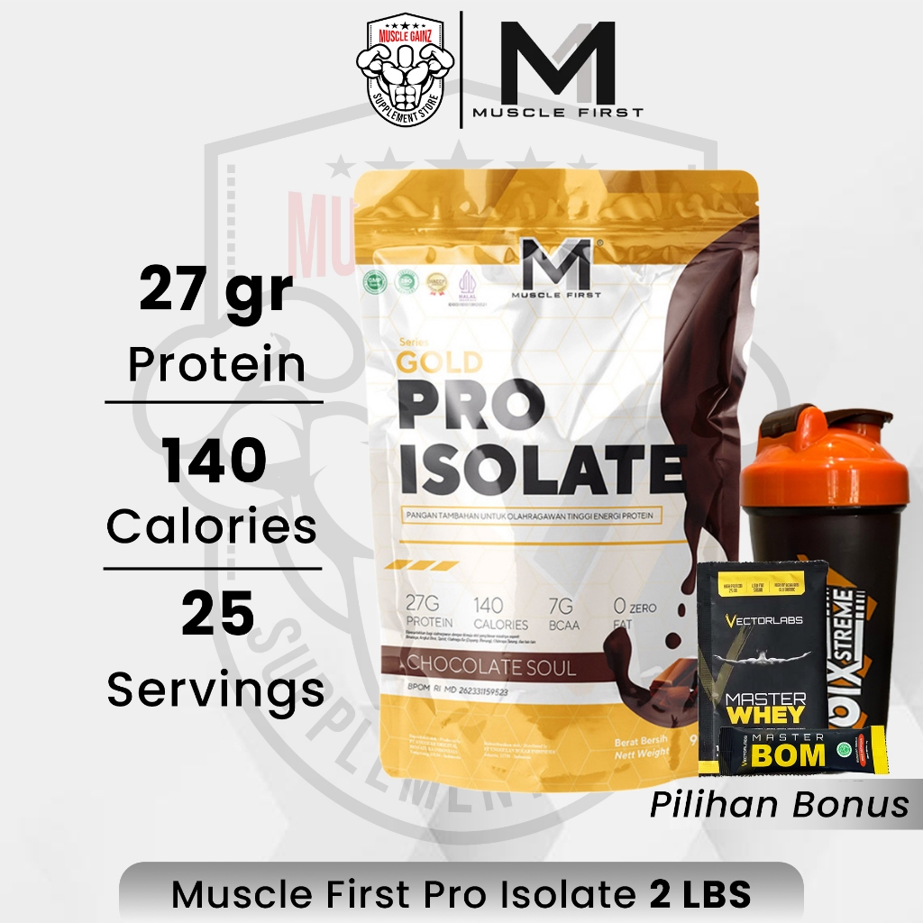 Jual Muscle First Pro Isolate M1 New Gold Whey Protein Isolate 2lbs ...