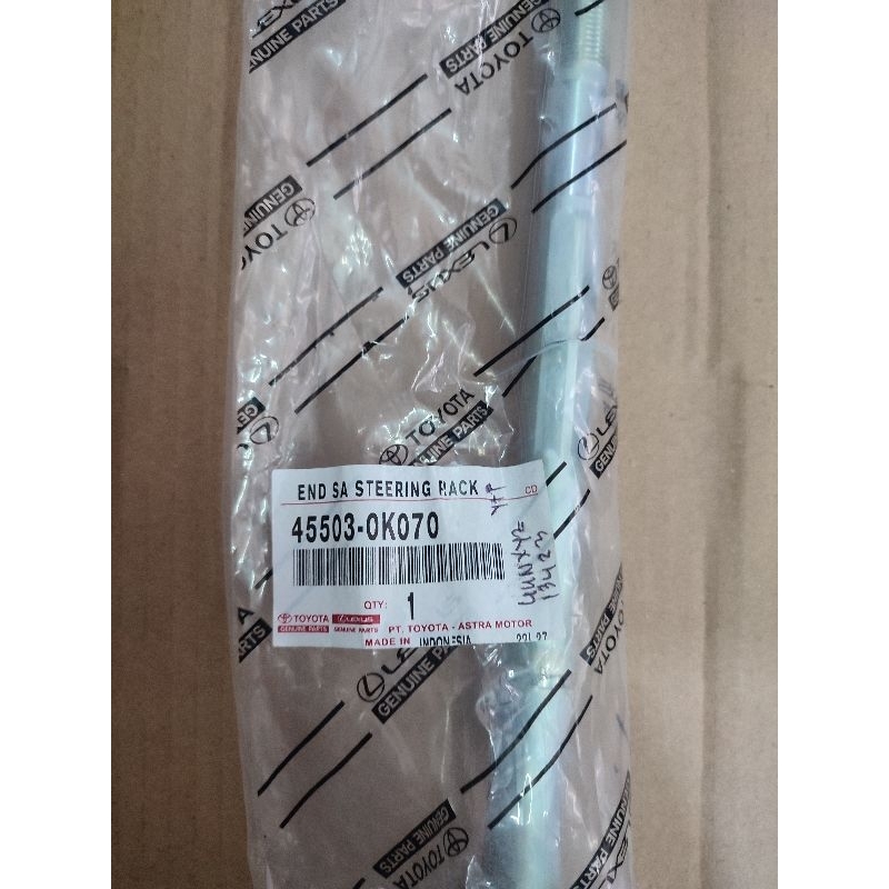 Jual long tirod rack end long tie rod tierod fortuner vrz 45503-0k070 ...